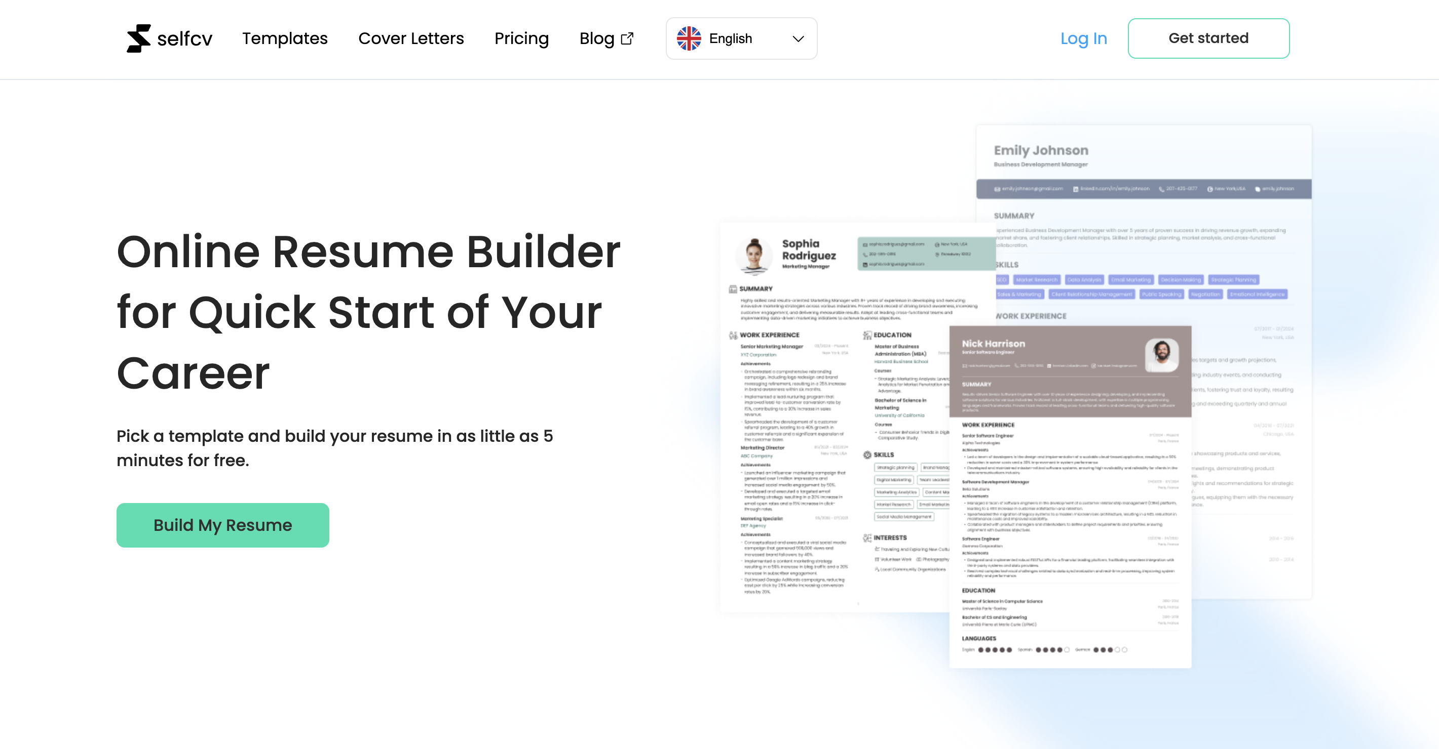 ATS Resume Checker | selfcv – Optimize Your Resume for Job Applications